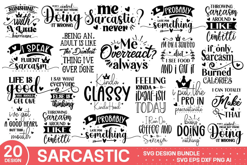 Funny Sarcastic Svg Bundle,170 Design ,Funny Sarcastic Mug Svg Bundle ...