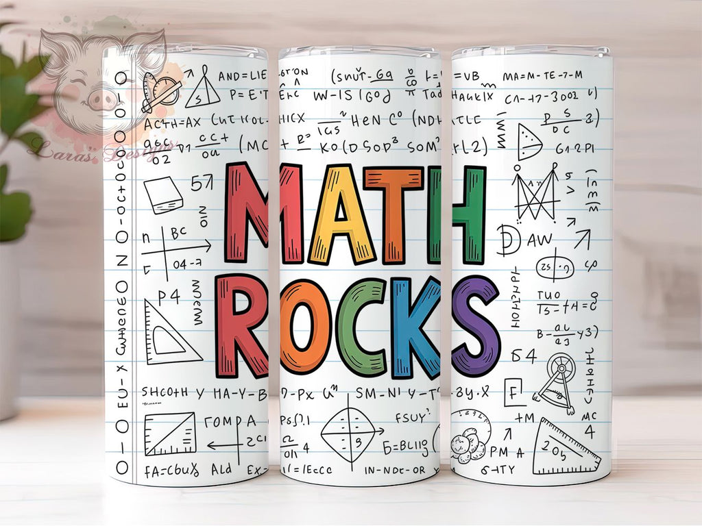 Funny STEM Math Rocks Tumbler Wrap, Funny Math Teacher PNG, 20Oz ...