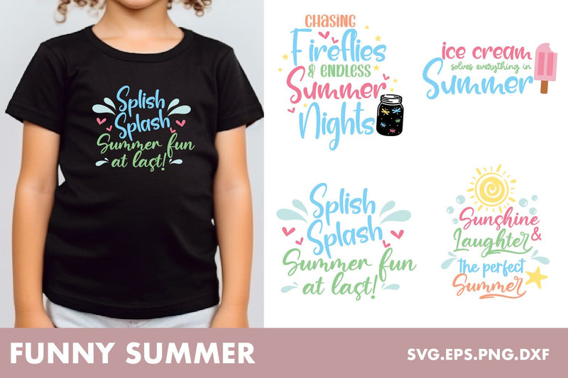 Funny Summer SVG | Kids SVG - So Fontsy