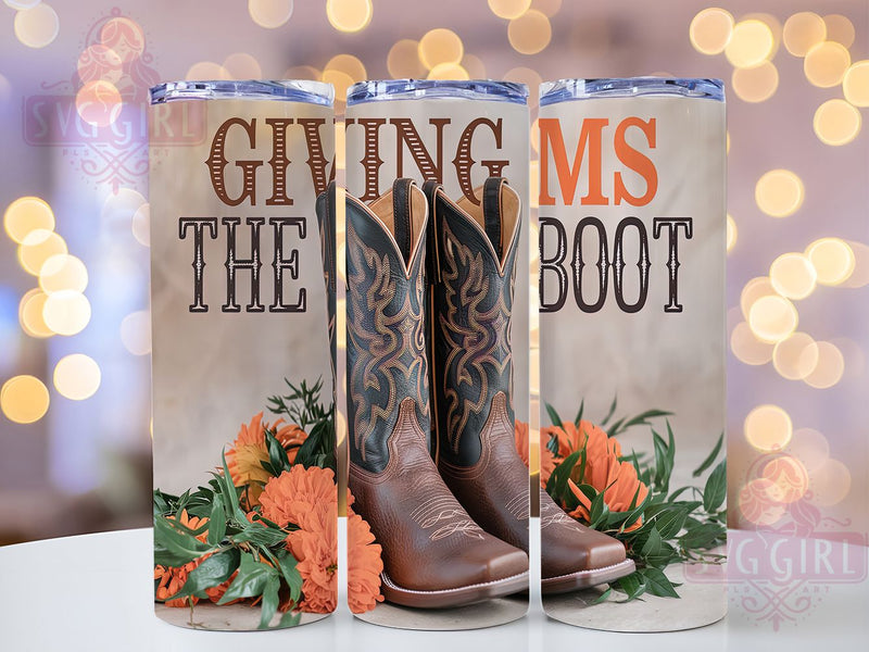 Funny Western Boot Tumbler Wrap, Western Boot Wrap, 20oz Sublimation ...