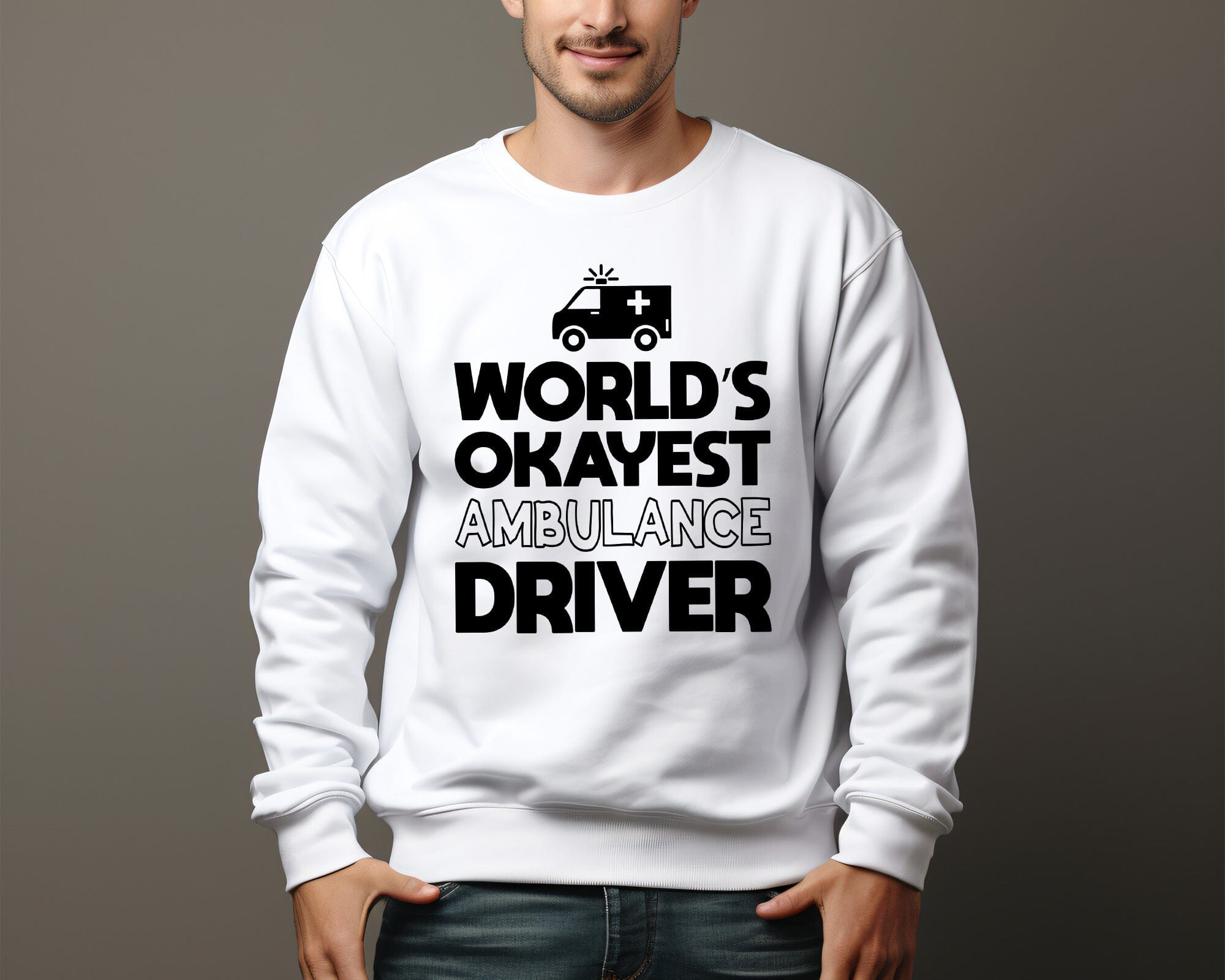 Funny World's Okayest Ambulance Driver EMT Retro Svg Png, First ...