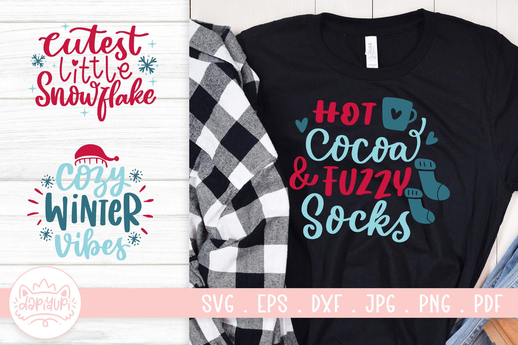 Fuzzy Winter SVG Cut File - So Fontsy