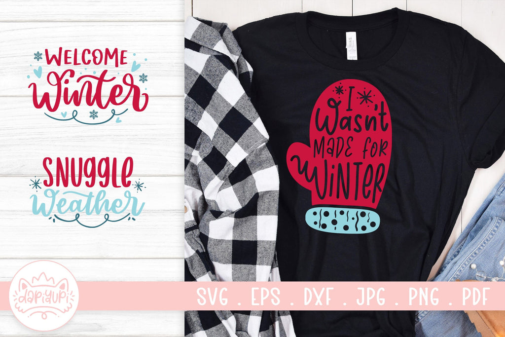 Fuzzy Winter SVG Cut File - So Fontsy