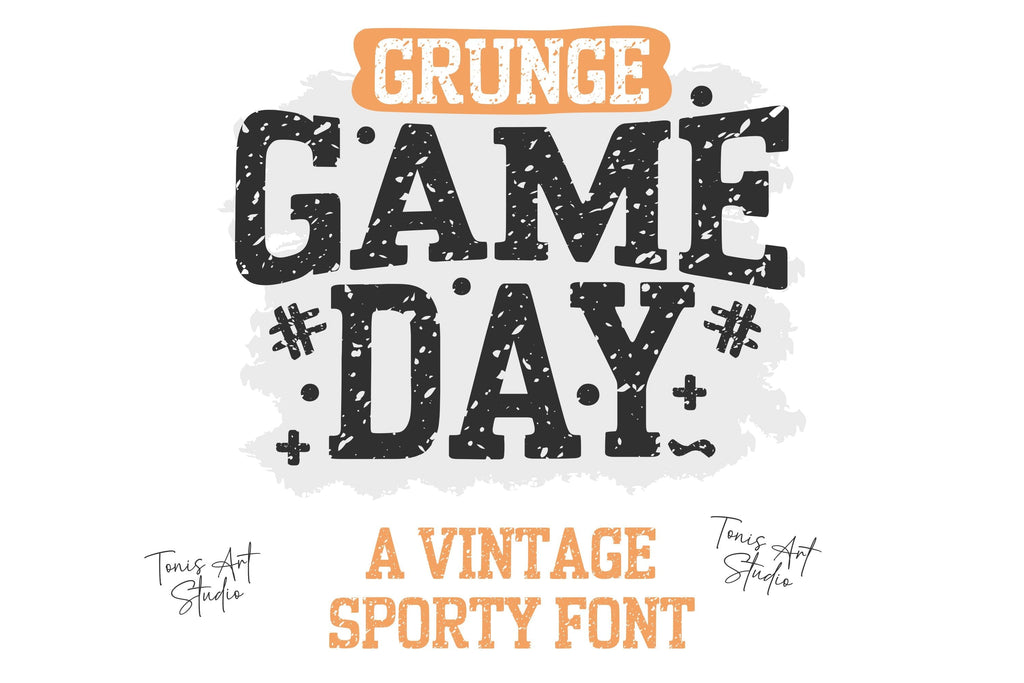 Game Day Font – Varsity Distressed Sports Font for T-Shirts - So Fontsy