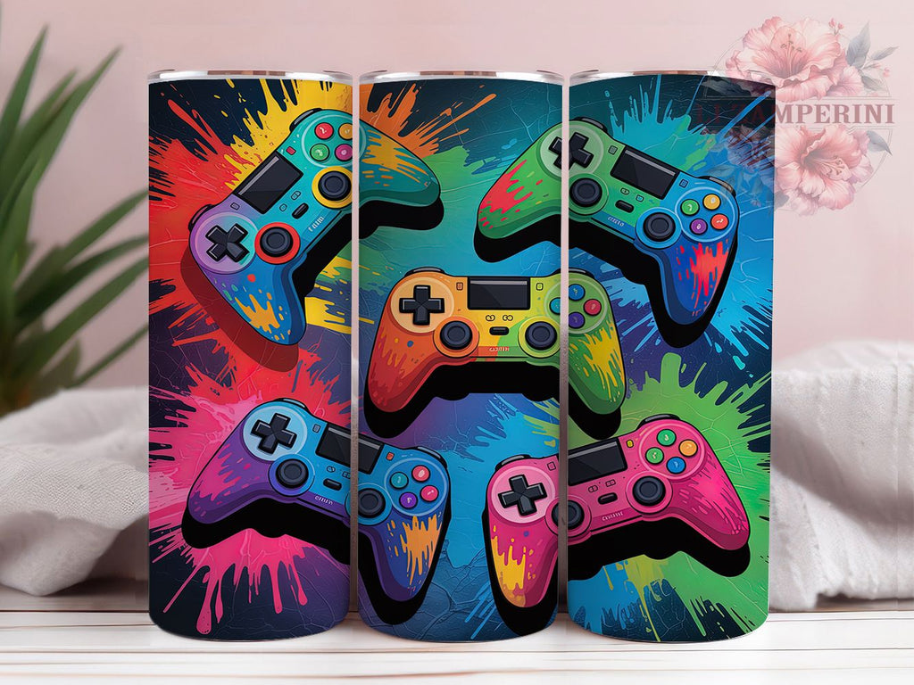 Gamer Controller Video Game Tumbler, Video Game Sublimation Design ...