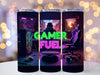 Gaming Fuel 20oz Tumbler Wrap, Gamer Tumbler, Gaming Fuel Design, PC ...