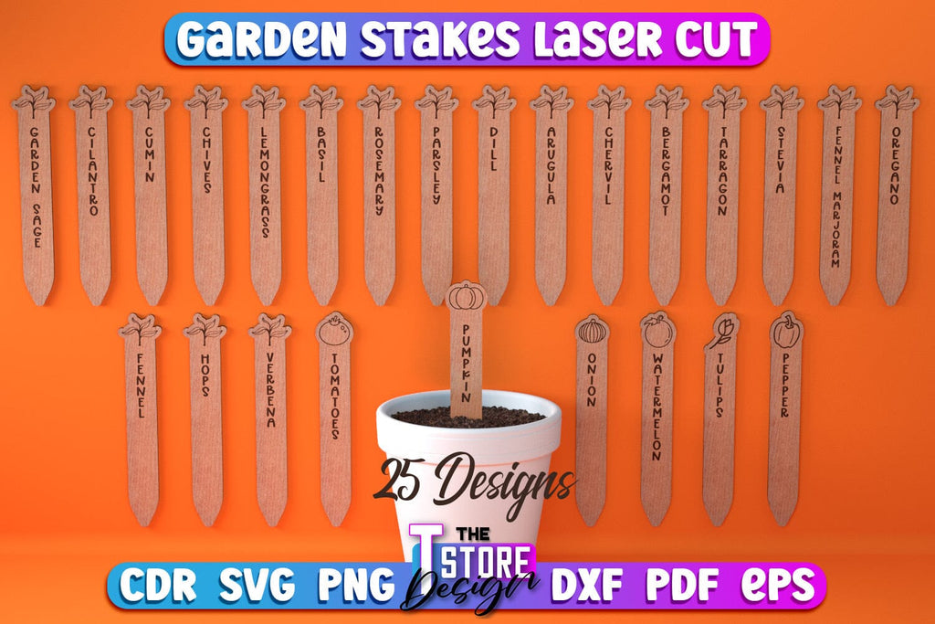 Garden Stake Sign Bundle | Plant Stakes | Plant Marker | Lawn Stake ...