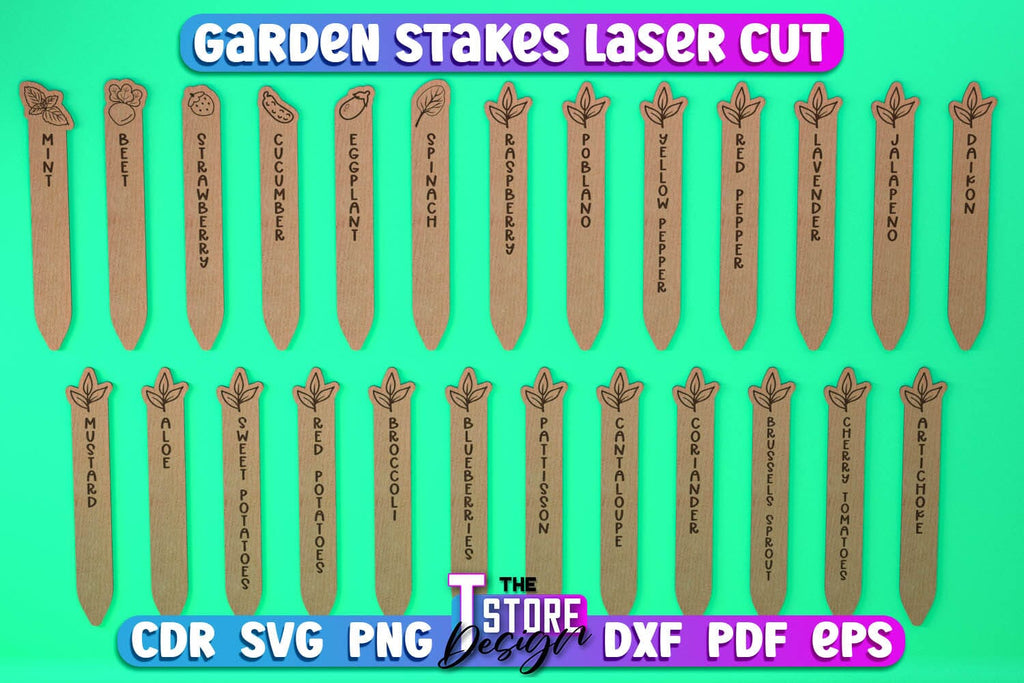 Garden Stake Sign Bundle | Plant Stakes | Plant Marker | Lawn Stake ...