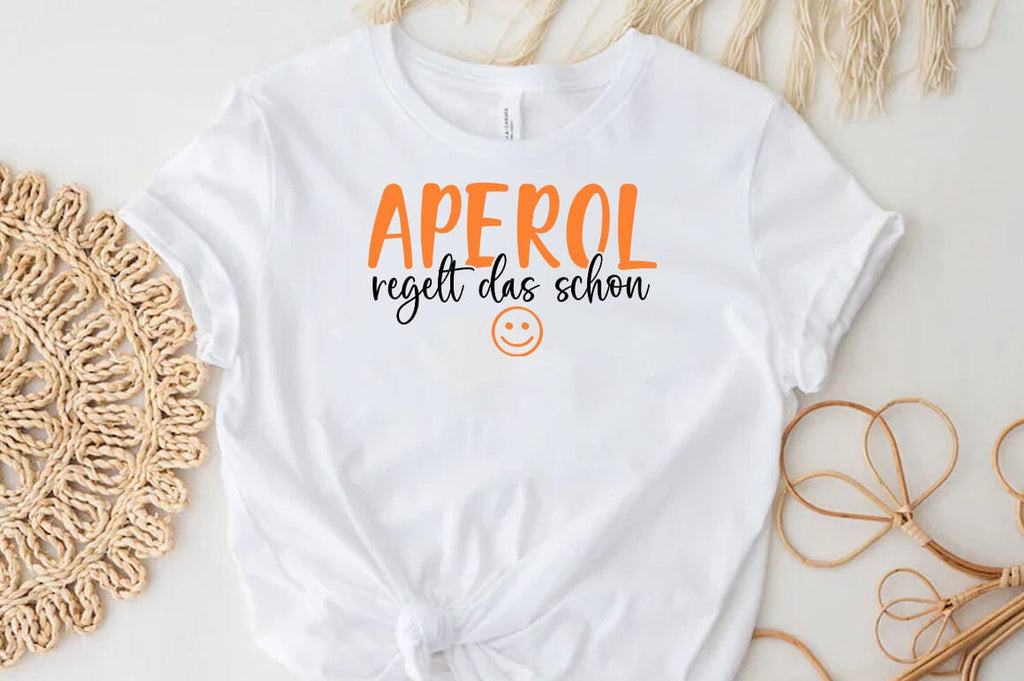 German Quote Plotter File Aperol SVG PNG T-shirt Design, Aperol regelt ...