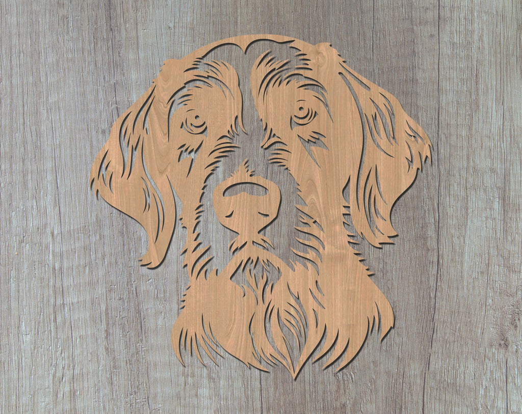 German Wirehaired Pointer Laser SVG Cut File, German Wirehaired Pointer Glowforge File, German ...