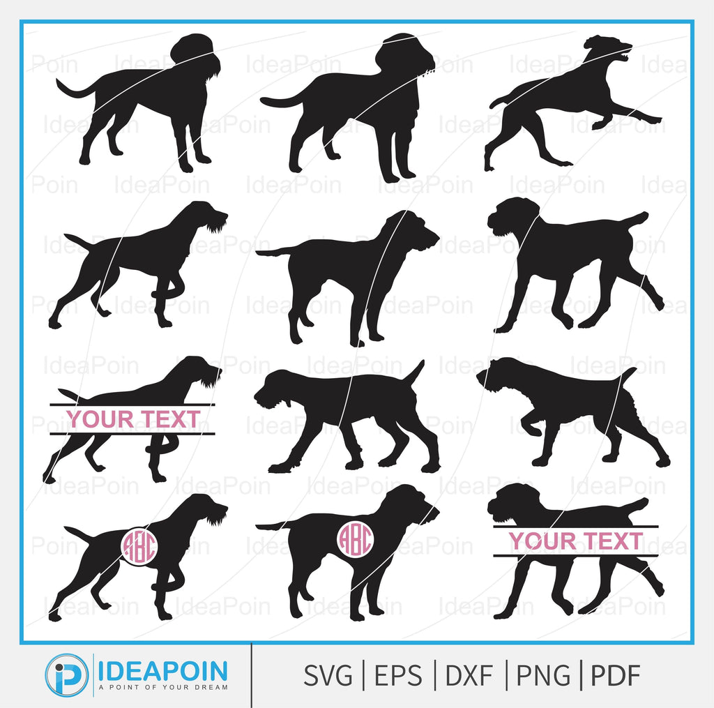 German Wirehaired Pointer svg, German Wirehaired svg, German Wirehaired ...