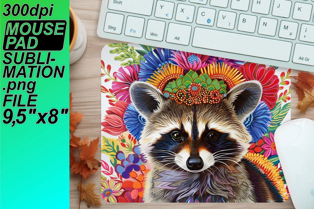 get creative! , Crisp and clear PNG for mouse pads, Raccon - So Fontsy