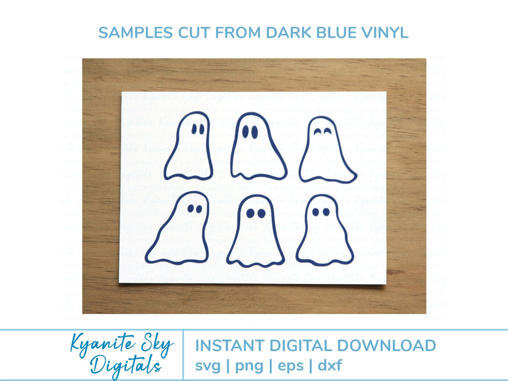 Ghost Outlines SVG Bundle for Halloween - So Fontsy