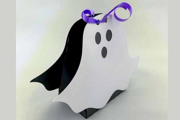 Ghost Treat Box Laser SVG File - So Fontsy