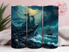 Ghostly Sirens Haunted Ocean Tumbler, Shipwreck Nautical Horror Wrap ...