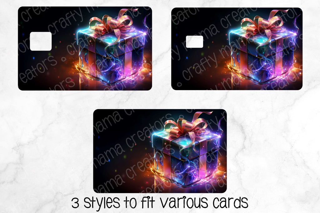 Gift Box Png File, Custom Credit Card Skin - So Fontsy
