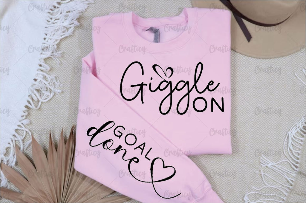 Giggle on Sleeve SVG Design - So Fontsy