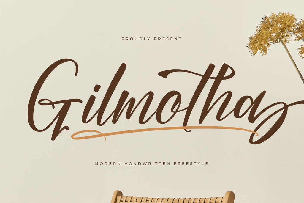 Gilmotha - Modern Handwritten Freestyle - So Fontsy