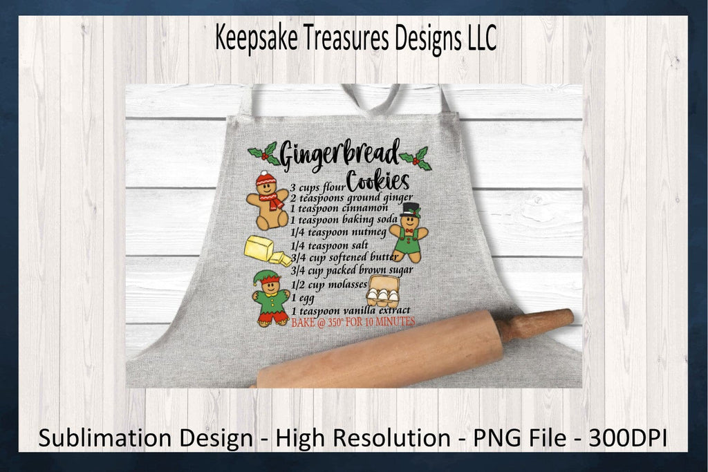 Gingerbread Cookies Illustration, Hand Drawn Sublimation PNG ...