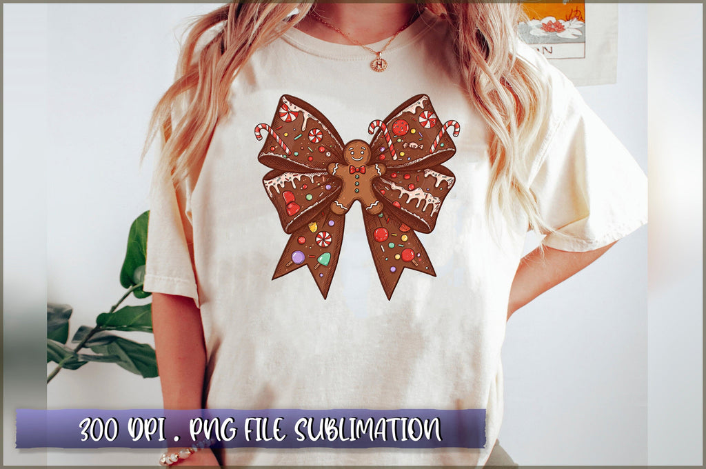Gingerbread Coquette Christmas Sublimation - So Fontsy