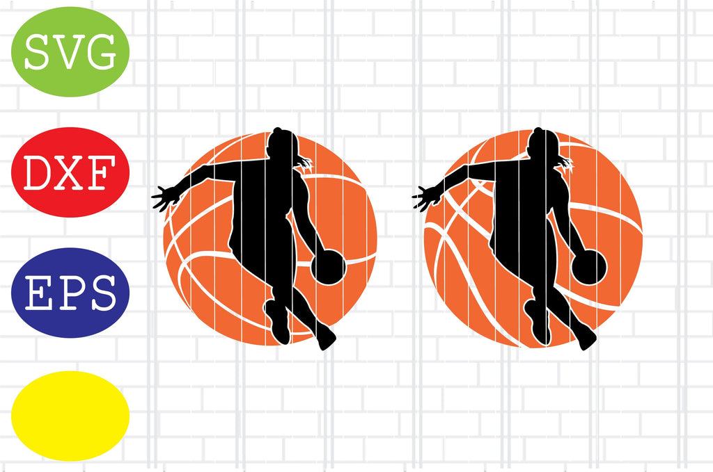 Girl Basketball Players Svg, Basketball Clipart, Basketball Cut Files ...