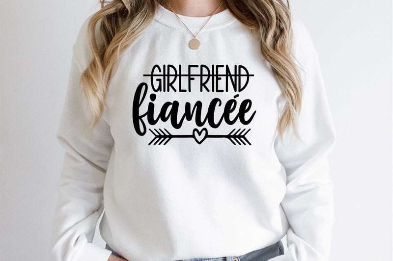 Girlfriend fiancee SVG Design - So Fontsy