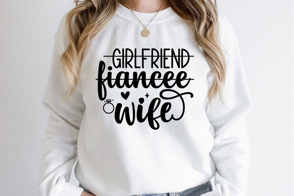 Girlfriend fiancee wife SVG Design - So Fontsy