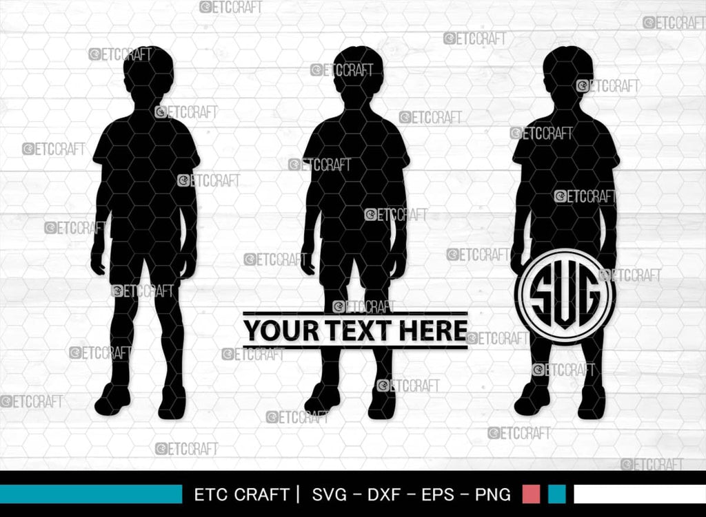 Girls And Boys Monogram, Girls And Boys Silhouette, Girls And Boys SVG ...