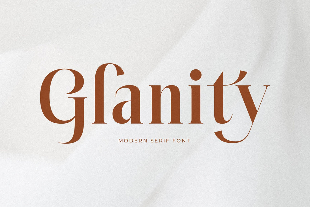 Glanity - Modern Serif Font - So Fontsy