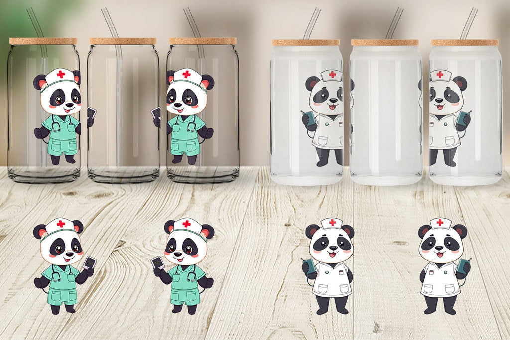 Glass Can Nurse Panda - So Fontsy