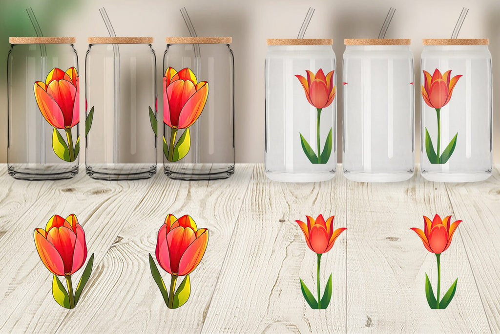 Glass Can Spring Tulip - So Fontsy