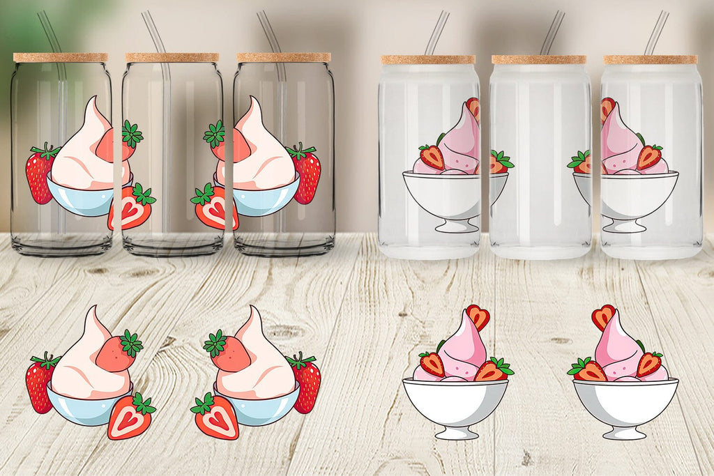 Glass Can Strawberry Scoop - So Fontsy