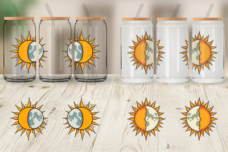 Glass Can Sun and Moon - So Fontsy