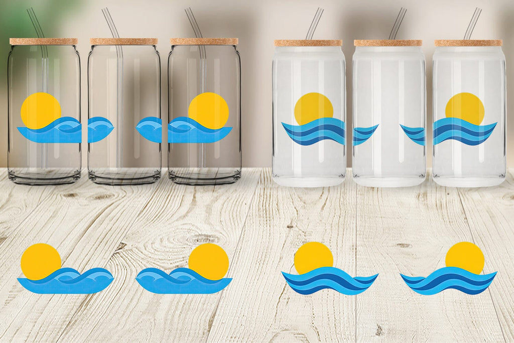 Glass Can Sun and Waves - So Fontsy