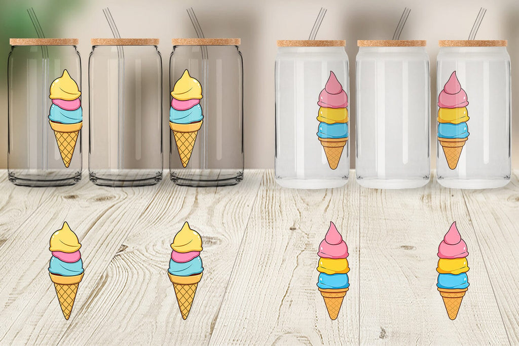 Glass Can Triple Scoop - So Fontsy