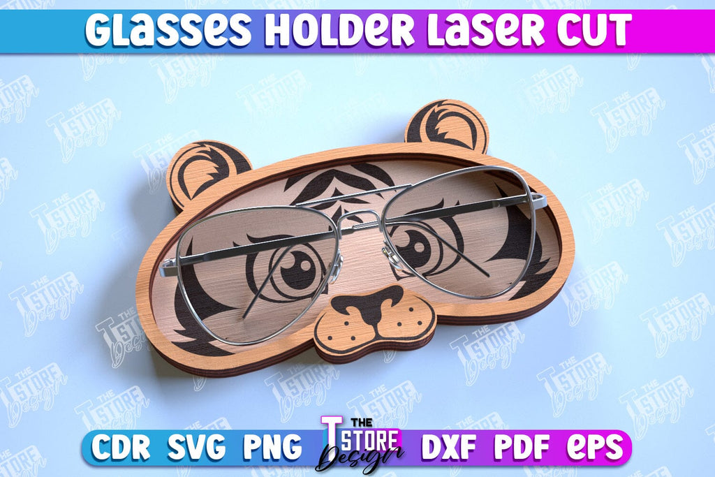 Glasses Holder Laser Cut Bundle | Eyeglass Stand | Animal Design | CNC ...
