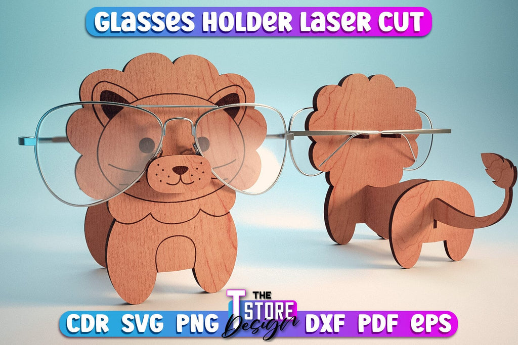 Glasses Holder Laser Cut Design | Wooden Holder Design | CNC File - So ...