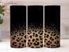 Glitter Gold Leopard Tumbler, Leopard Print Tumbler Wrap, 20oz Sublimation Design, Sparkly ...