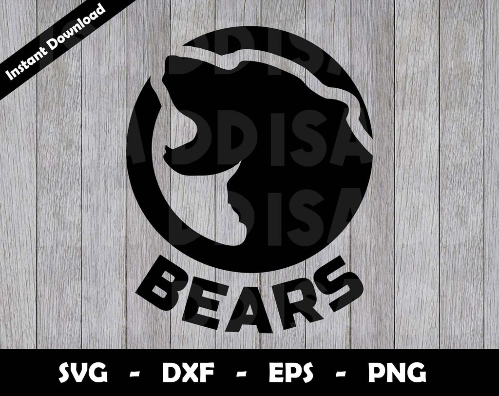 Go Bears SVG Cut File, Bears logo SVG Design, Bears Football Mascot ...