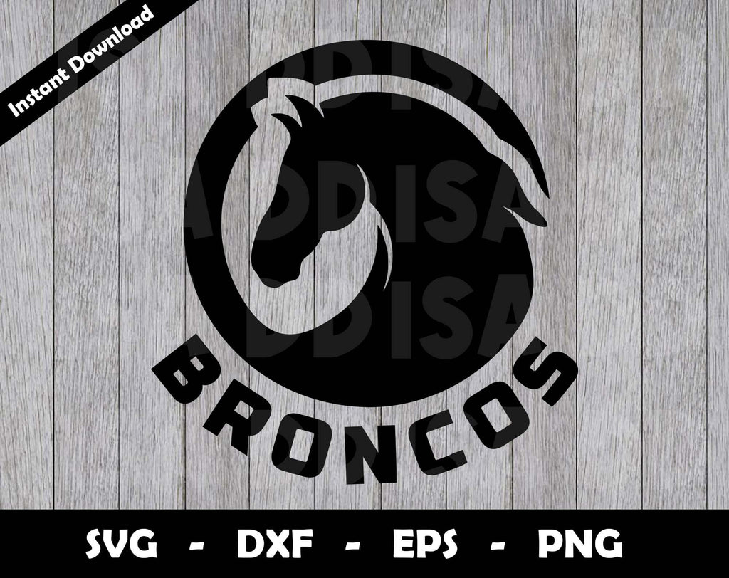 Go Broncos SVG Cut File, Broncos logo SVG Design, Broncos Football ...