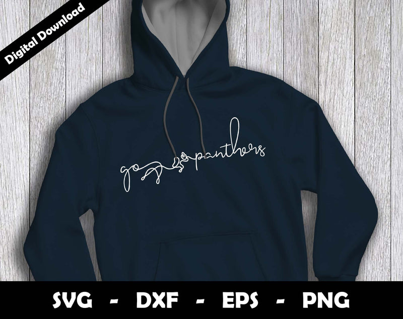Go Panthers SVG Cut File, Panthers One line drawing SVG Design ...