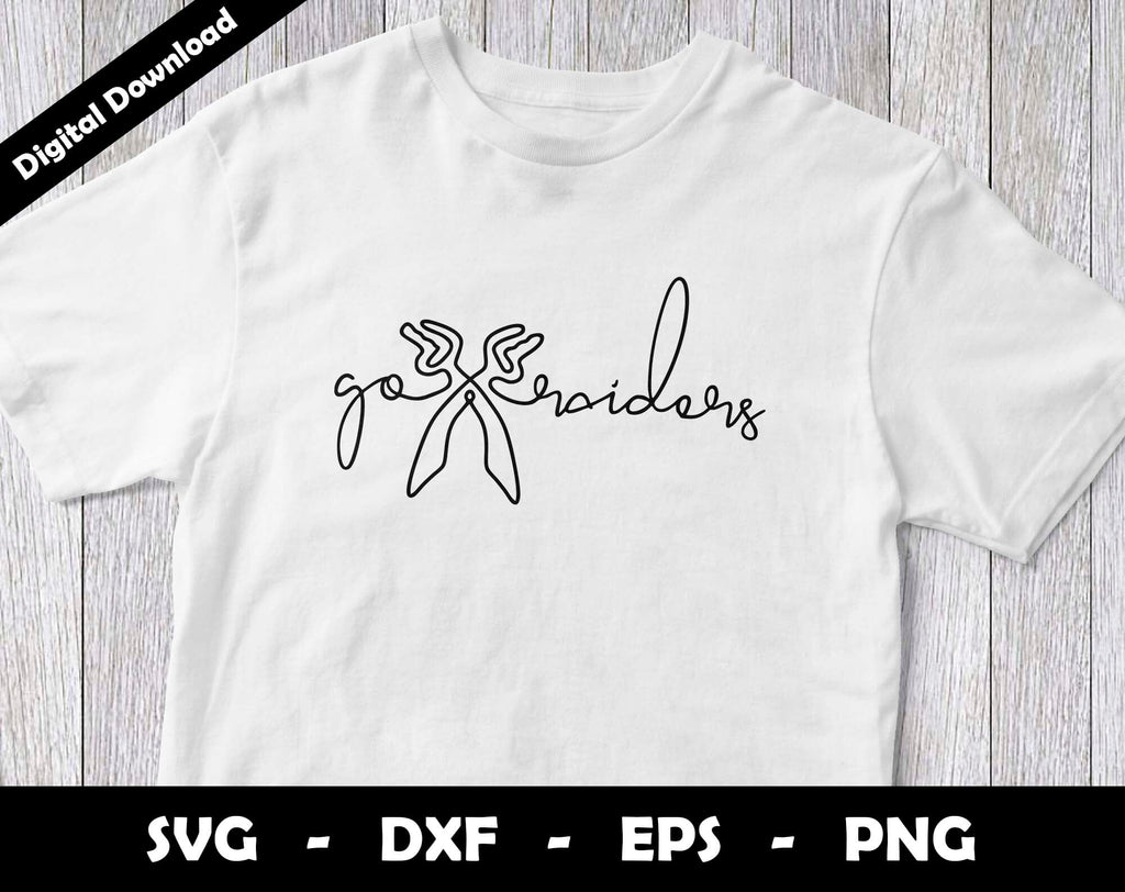 Go Raiders SVG Cut File, Raiders One line drawing SVG Design, Raiders ...