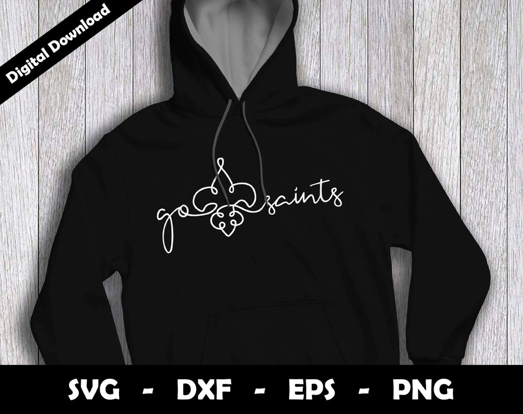 Go Saints SVG Cut File, Saints One line drawing SVG Design, Saints ...