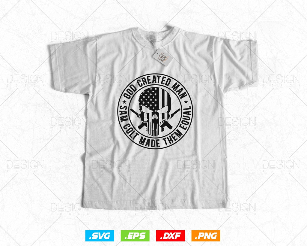 God Created Man 2nd Amendment Svg Png, We The People, Gift For Him Dad ...