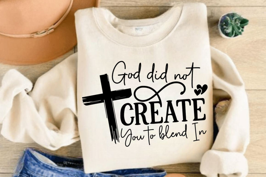 God Did Not Create SVG, Christian Floral SVG, Retro Christian SVG ...