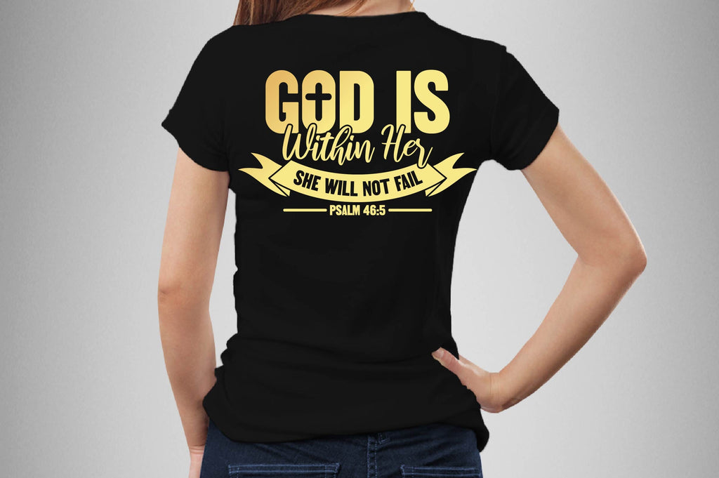 God Is Within Her She Will Not Fail SVG - So Fontsy