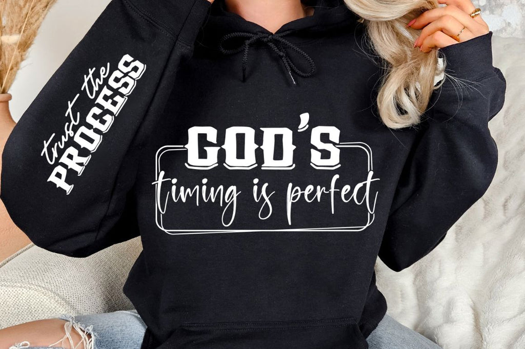 Gods Timing Is Perfect Sleeve SVG Design - So Fontsy