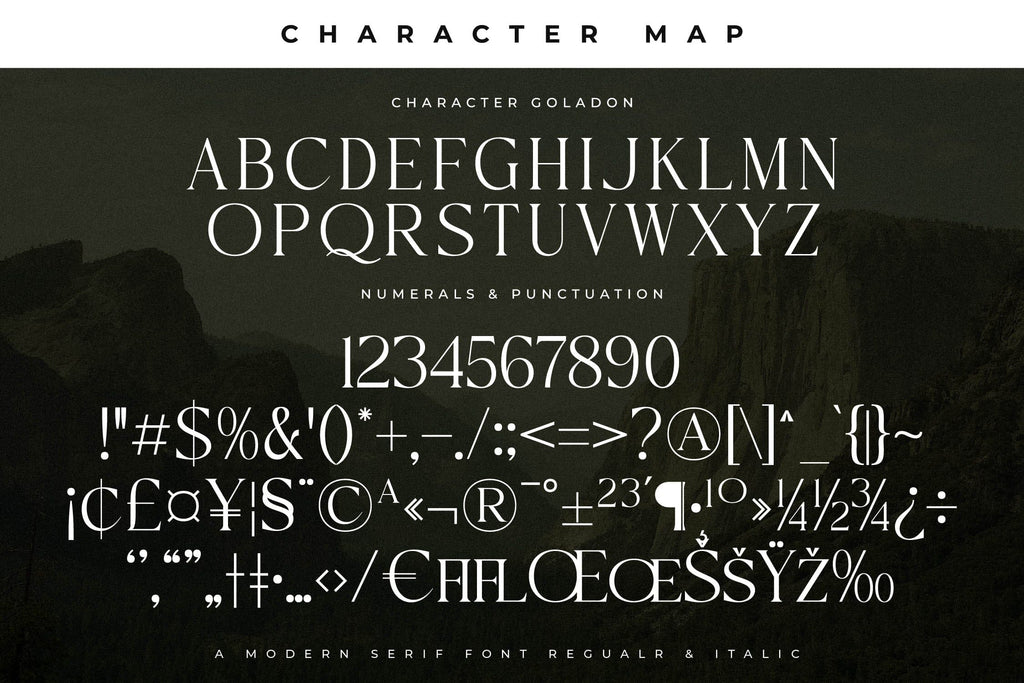 Goladon Typeface - So Fontsy