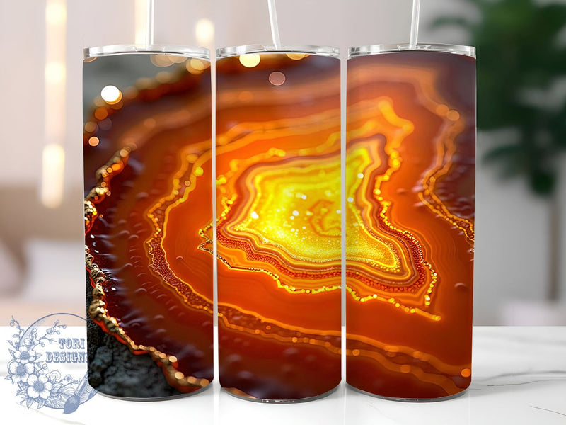 Gold Geode Tumbler, Agate Design, Sparkly Tumbler Wrap, 20oz ...