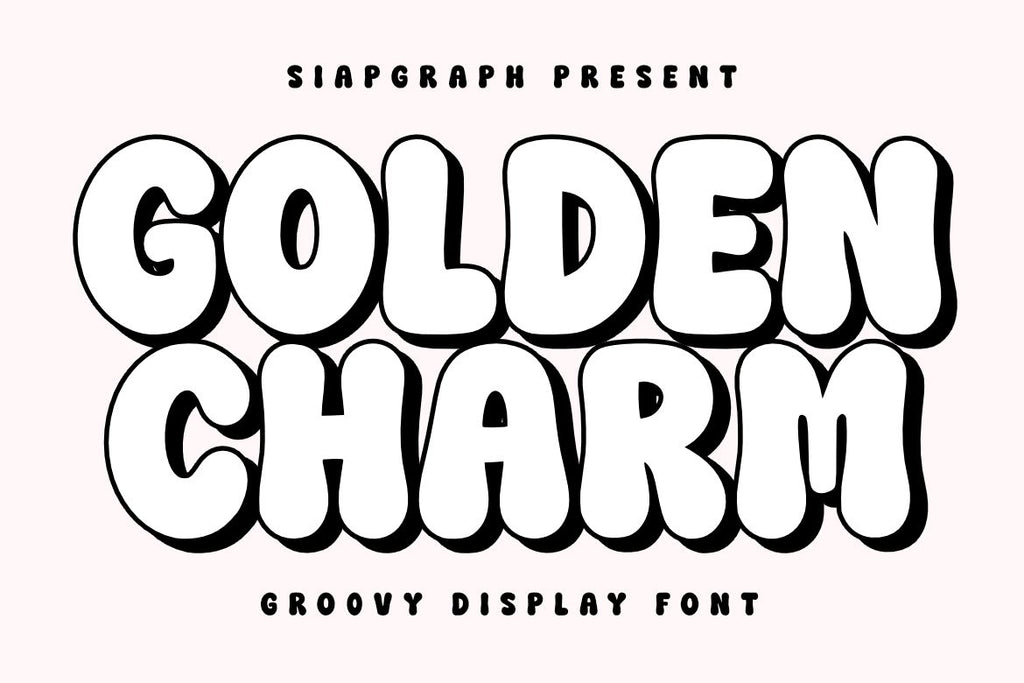 Golden Charm - Fun Groovy Font - So Fontsy